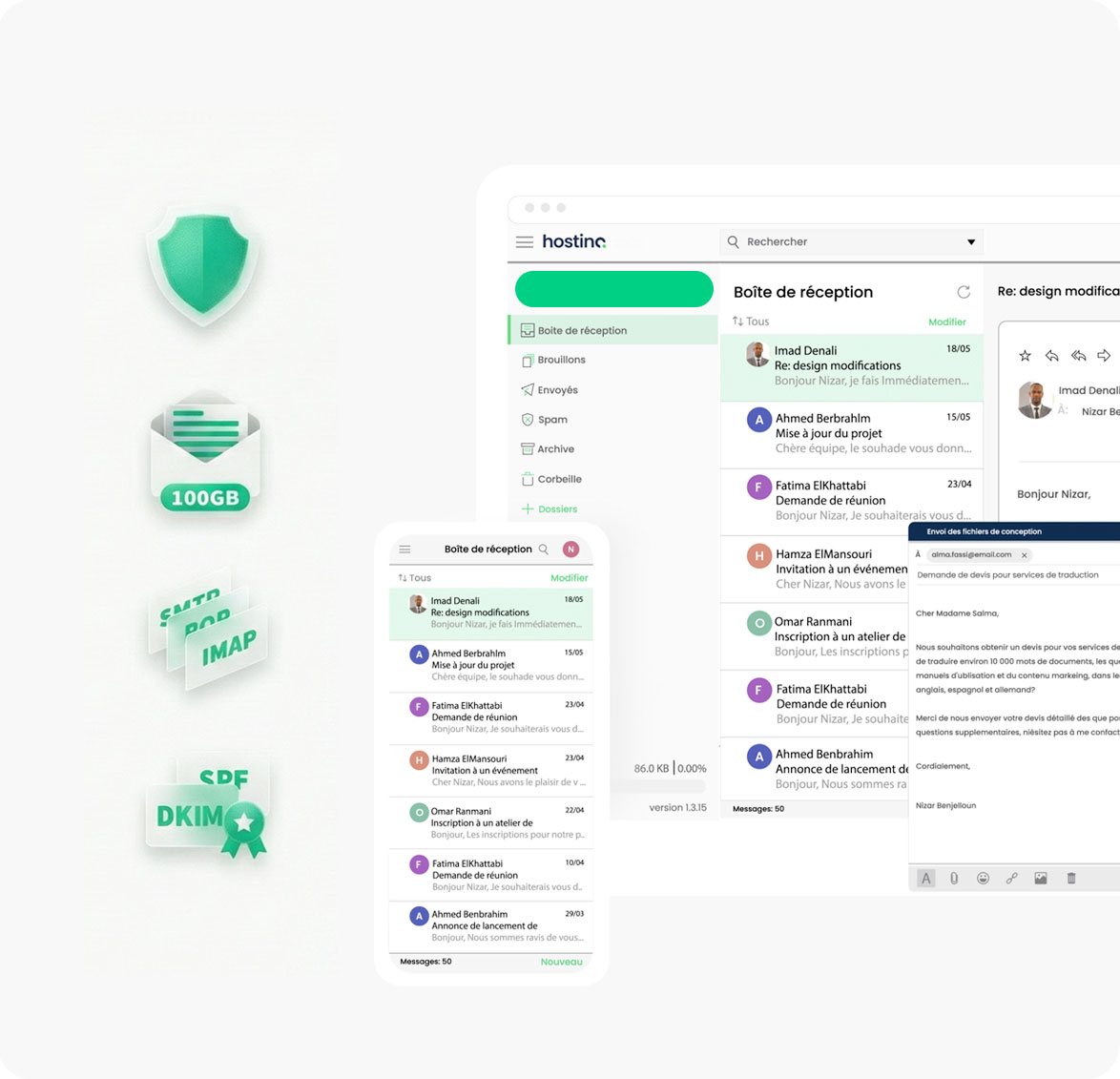 Email professionnel Tanger - Solution Mail Pro rapide et chiffrée